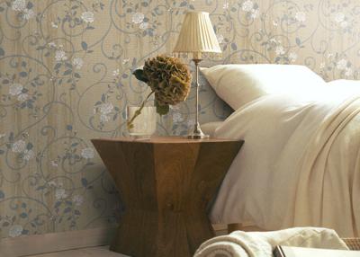 China 1.06m Korean Fashion Wallpaper Country Style For Living Room Decor , Color Customized for sale