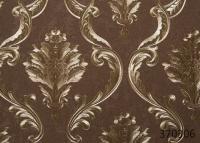 China 0.53*10M Living Room PVC Removable Wall Coverings With Red And Gold Color , ISO SGS for sale