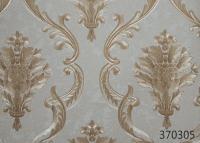 China 0.53*10M Living Room PVC Removable Wall Coverings With Red And Gold Color , ISO SGS for sale