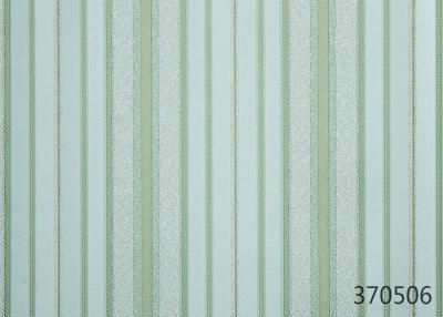 China PVC Popular Floral Low Price Wallpaper , Bedroom Striped Wallpaper 0.53*10M size for sale