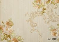 China Modern Style Vinyl Embossed Wallpaper For Restaurant Decoration , Floral Pattern for sale