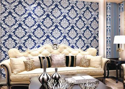 China Modern Style PVC Damask Low Price Wallpaper for Office / House Decoration , SAC CE for sale