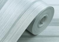 China Modern Striped Wallpaper Yarn breathable wall covering for bedroom for sale