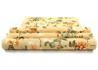 China Removable Strippable Country Style Wallpaper , Deep Embossed PVC Flower Wall Covering for sale