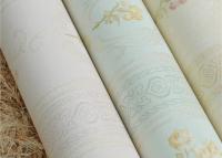 China PVC 3D Cheap Discount Wallpaper / Country Style Wallpaper With Rose Pattern , 0.53*10M for sale