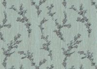China Wide Green Leaf Pattern Dining Room Wallpaper with Non - woven Paper , Adult Style for sale