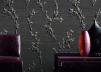 China Wide Green Leaf Pattern Dining Room Wallpaper with Non - woven Paper , Adult Style for sale