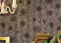 China 1.06m Korean Country Floral Wallpaper / Waterproof Country House Wallpaper , Foam Surface for sale