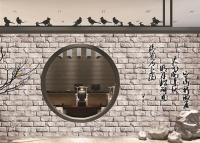 China PVC Waterproof Low Price Wallpaper For Kitchen Walls , 3D Brick Effect Wallpaper for sale