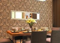China 0.53*10m Cheap Price Embossed Floral Wallpaper for Home Decoration , SGS CSA Listed for sale