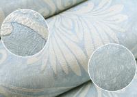 China Soundproof Removable European Style Wallpaper , Blue 3d Silver Wallpaper for sale