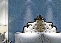 China Blue Modern Removable Wallcovering Living Room Sandstone Mica Wallpaper for sale