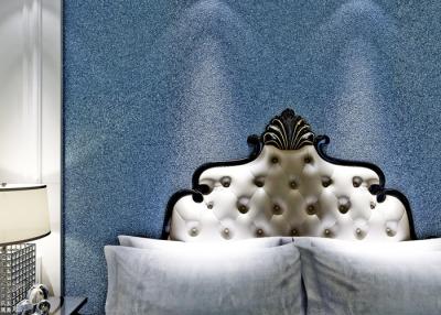 China Blue Modern Removable Wallcovering Living Room Sandstone Mica Wallpaper for sale