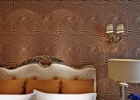 China Non - Woven Brown Moistureproof Modern Removable Wallpaper With Dropping Beads for sale