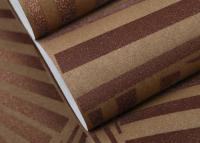 China Non - Woven Brown Moistureproof Modern Removable Wallpaper With Dropping Beads for sale