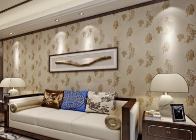 China Bronzing Modern Removable Wallpaper with Pottery Natural Crack for sale