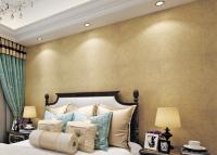 China Gold Multifilament Nonwoven Water Resistant Wallpaper / Strippable Wall Paper for sale