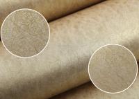 China Gold Multifilament Nonwoven Water Resistant Wallpaper / Strippable Wall Paper for sale