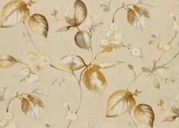 China Low Flammability Floral Deep Embossed PVC Living Room Wallpaper Yellow for sale