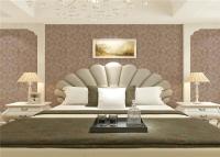China Wet Embossed Non Pasted Bedding Room European Style Wallpaper 0.53*10m for sale