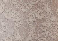 China Floral Wet Embossed Non - Woven European Style Wallpaper For Study Room for sale