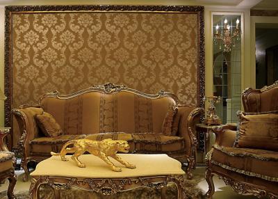 China European Style Wet Embossing peel and stick wall covering 0.685*8.32M Different Colors for sale