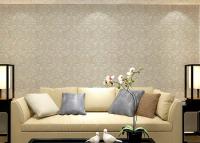 China Colorful Floral Non woven European Style Wallpaper room design Wet embossed for sale