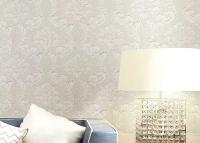 China Colorful Floral Non woven European Style Wallpaper room design Wet embossed for sale