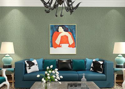 China Lounge room Contemporary Wall Coverings , Crack Foaming Silk Solid Color Removable Wallpaper for sale