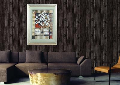 China Retro Wood 3D Home Wallpaper Household 0.53*10m / roll , Non - pasted for sale
