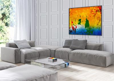 China Quadrate Printing 3D Home Wallpaper , saloon Embossed Vinyl Wallpaper for sale