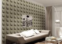 China Square Pattern Modern Fashion Style 3d Wallpaper House Decor With Embossed Process for sale