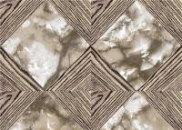 China Luxurious Background Removable Reusable Wallpaper Diamond Marble And Wooden Pattern for sale