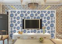 China Household Interior Modern Removable Wallpaper Fashion Round Bead Pattern for sale