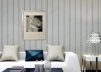 China 0.53*10M / Roll Living Room Contemporary Wall Coverings With Vertical Stripes Pattern for sale