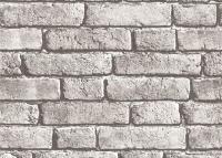 China Vintage Removable 3D Brick Effect Wallpaper , Foam Faux Brick Wall Covering Washable for sale