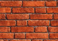 China Vintage Removable 3D Brick Effect Wallpaper , Foam Faux Brick Wall Covering Washable for sale