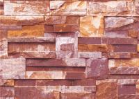 China New Chinese Style 3D Brick Effect Wallpaper Living Room Wall Covering 0.53*10M for sale