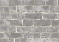 China Chinese Style Eco-friendly 3D Brick Grain Pattern Embossed Wallcovering , PVC Material for sale