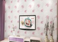 China Lily Printing 0.53*10M Custom Country Style Wallpaper With Embossed Surface Treatment for sale