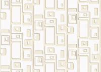China Removable Non-woven Vintage Style Living Room Wallpaper With Geometric Pattern,Anti-static for sale