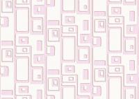 China Removable Non-woven Vintage Style Living Room Wallpaper With Geometric Pattern,Anti-static for sale