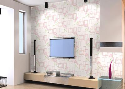 China Modern Flower Pattern Non Woven Wallpaper For Entertainment / Household , SGS CSA Approval for sale