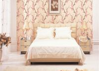 China 3D Effect Peach Blossom Pattern Chinese Style  Wallpaper For Room Decoration , Eco-Friendly for sale