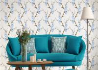 China 3D Effect Peach Blossom Pattern Chinese Style  Wallpaper For Room Decoration , Eco-Friendly for sale
