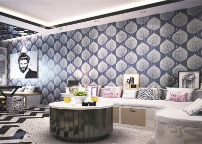 China Simple And Elegant Embossed Abstract Spring Color Asian Inspired Wallpaper TV Sofa Wall With Large Wall Paintings for sale