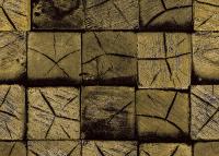 China 3D Wood Printing PVC Material Living Room Decoration Wallpaper For 0.53*10M for sale