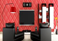 China Diamond Pattern High Imitation Leather Wallpaper , Modern Room Wallpaper  PVC Material for sale