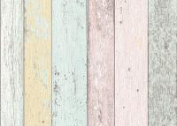 China Colorful Wood Embossed Vinyl Wallpaper With Foam Surface Treatment , Vertical Stripe Type for sale