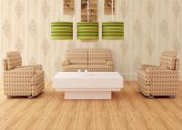 China Natural Style Modern Removable Wallpaper , Damask Pattern Wood wallpaper With Foam Surface Treatment for sale